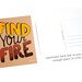 Inspirational Card Find Your Fire Motivational Quote Greeting - Etsy