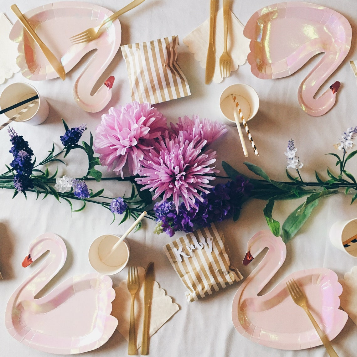 Swan Plates Swan Theme Party Decorations Swan Princess - Etsy
