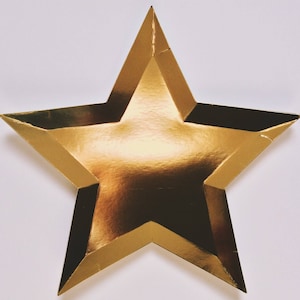 Shining Star Shaped Paper Party Plates - Silver - Etsy UK