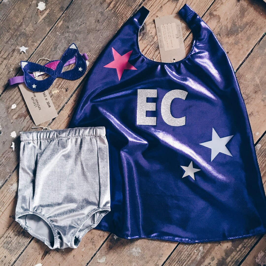 Personalised Superhero Cape Metallic Purple - Etsy
