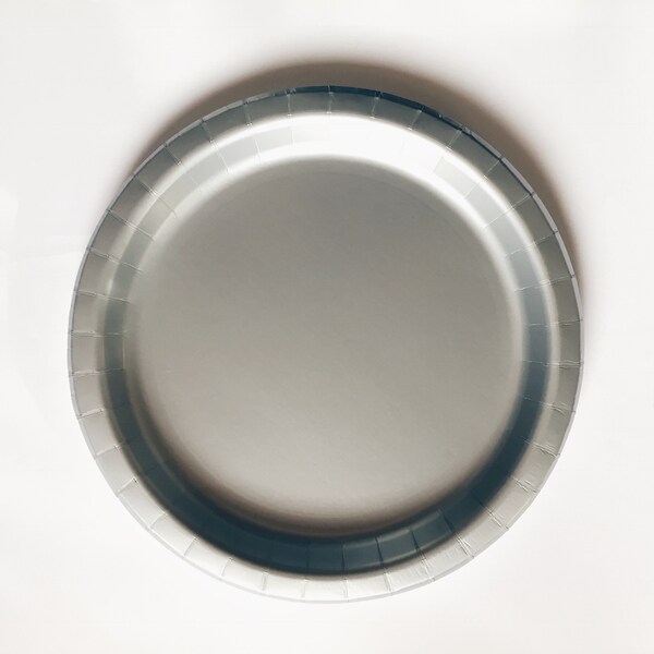 Silver Party Plates - Etsy