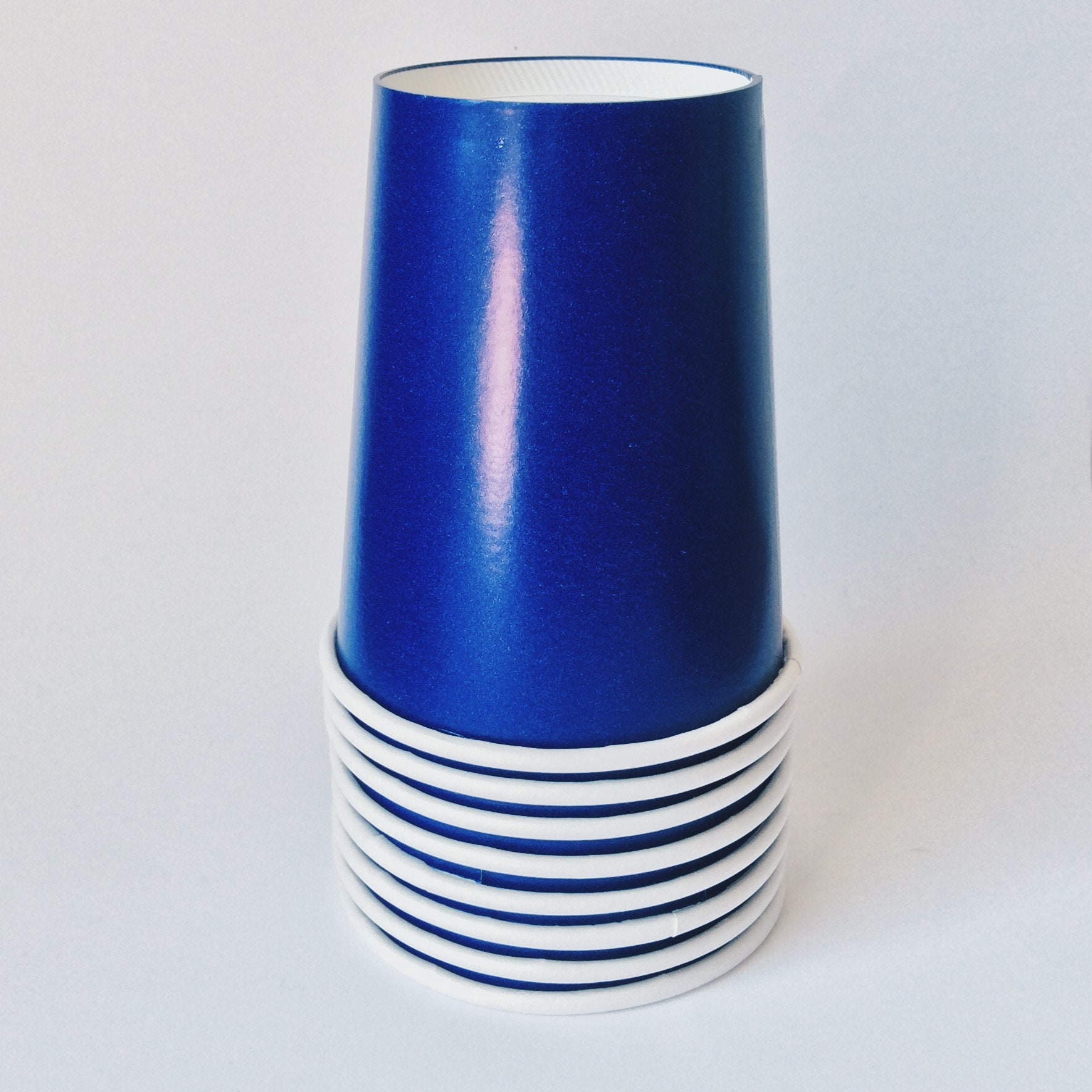 Royal Blue Paper Party Cups - Etsy UK