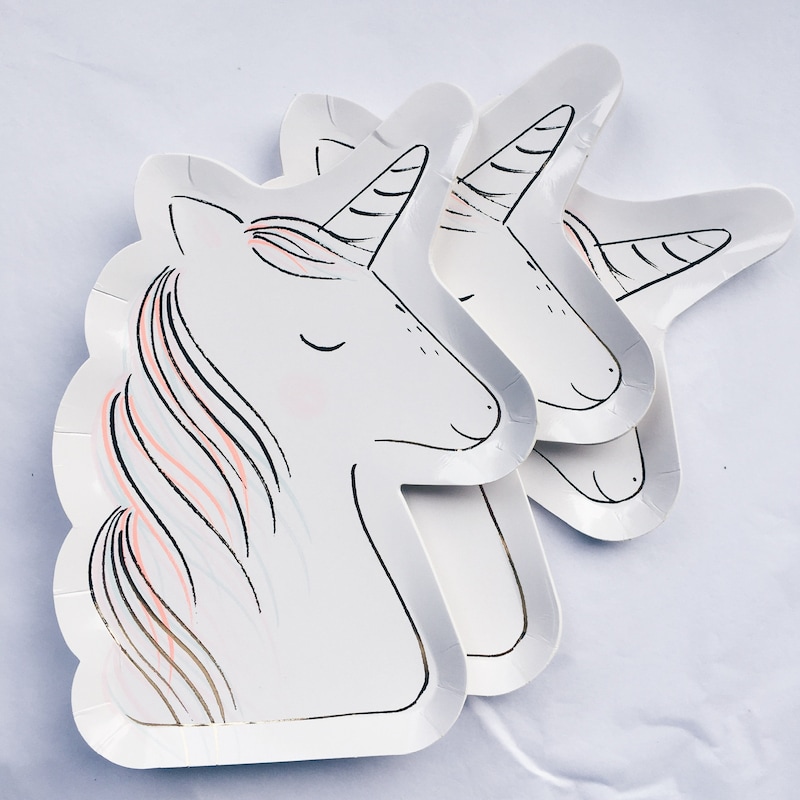 Unicorn Plates - Etsy