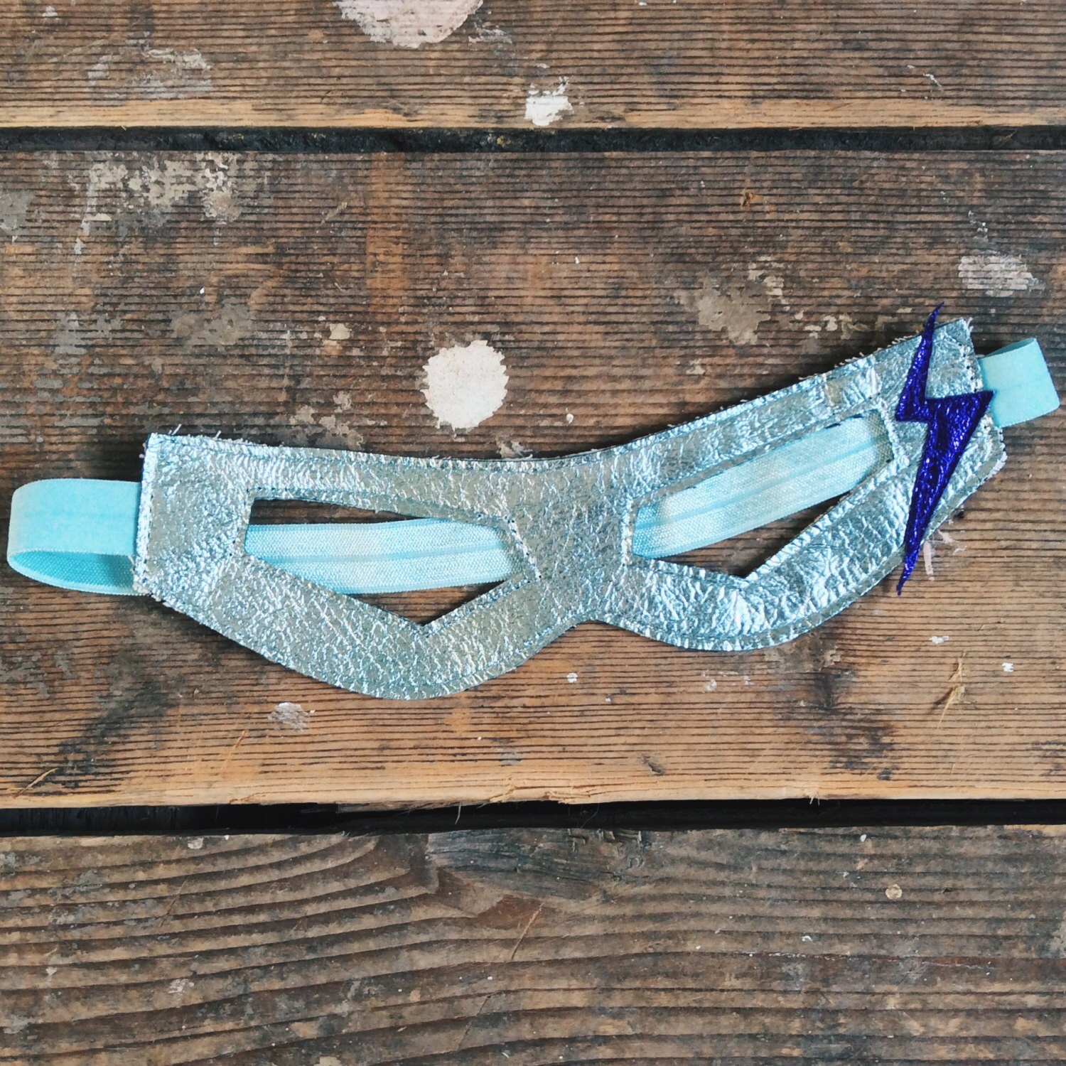 Handmade Leather superhero mask with LIGHTNING detail | Etsy