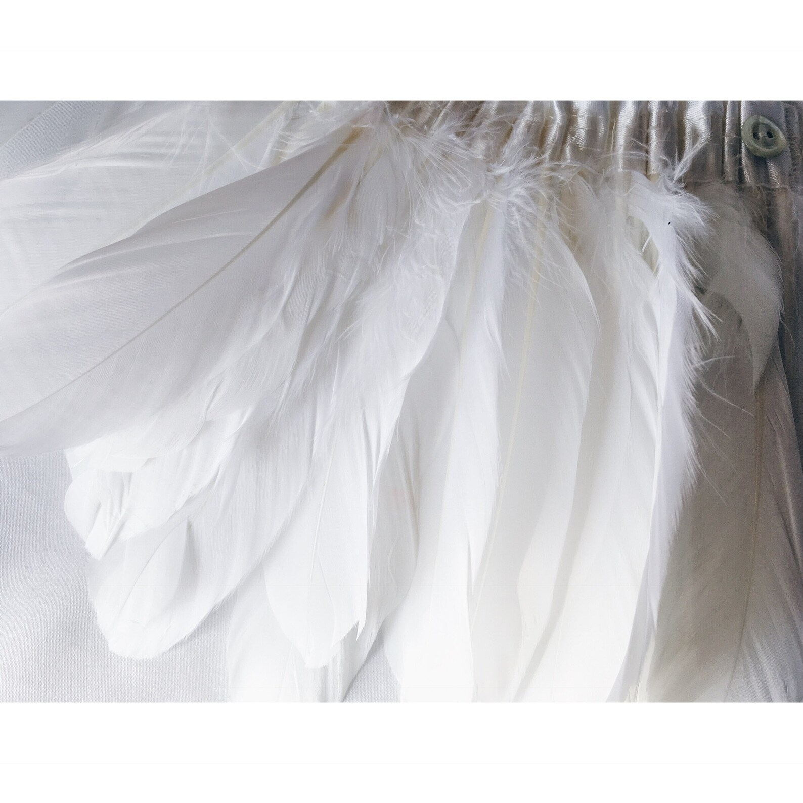 Handmade Dreamy ivory feather cape | Etsy