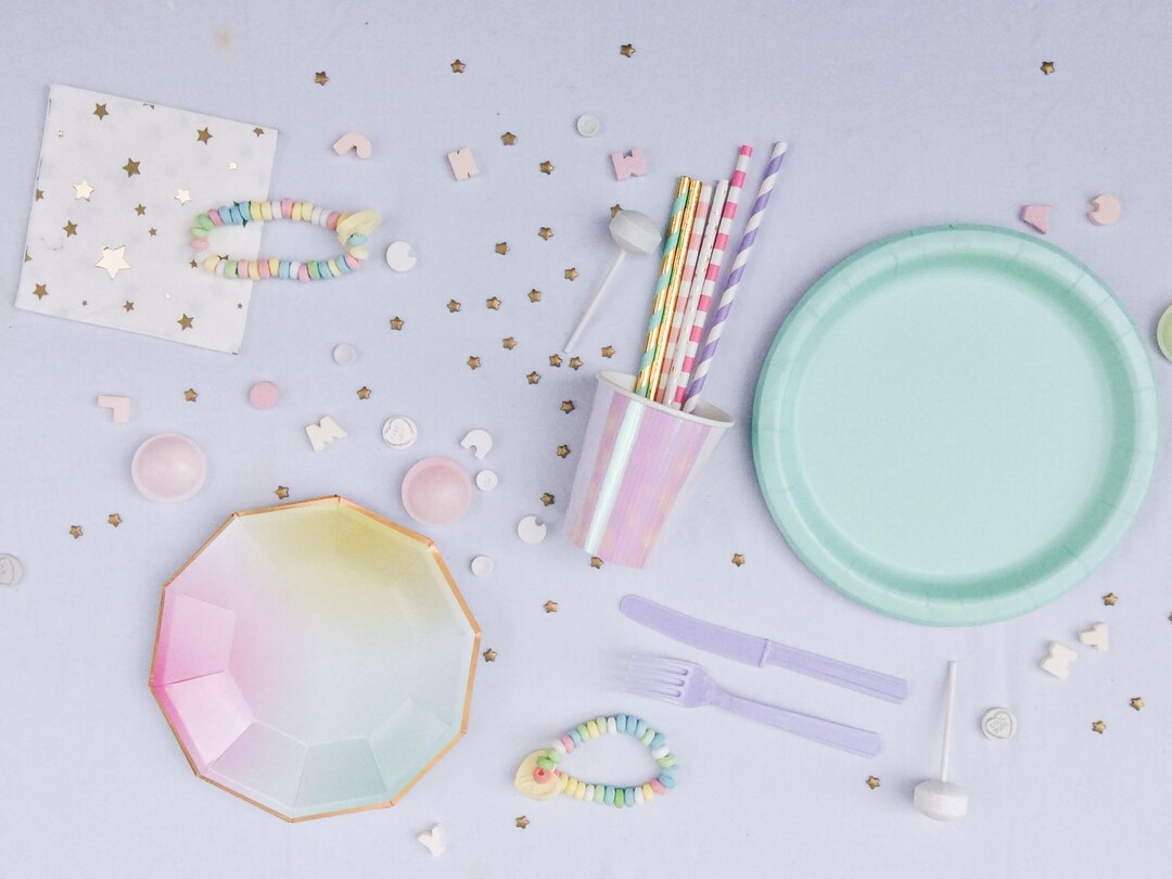 Pastel Macaron Rainbow Unicorn Party in a Box Macaron - Etsy