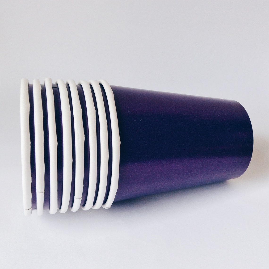 Purple Paper Party Cups - Etsy UK
