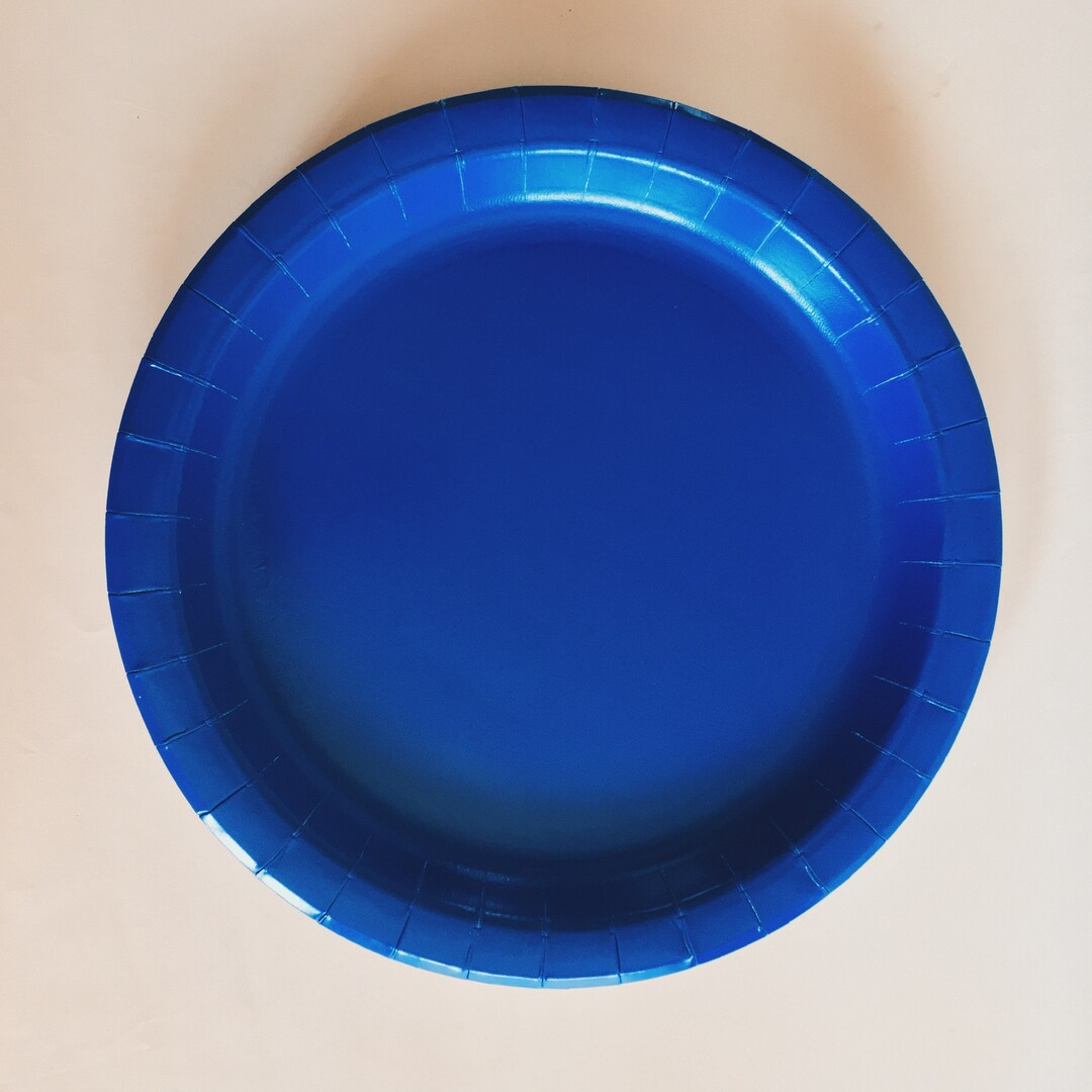 Royal Blue Paper Party Plates - Pack of 8 - Etsy