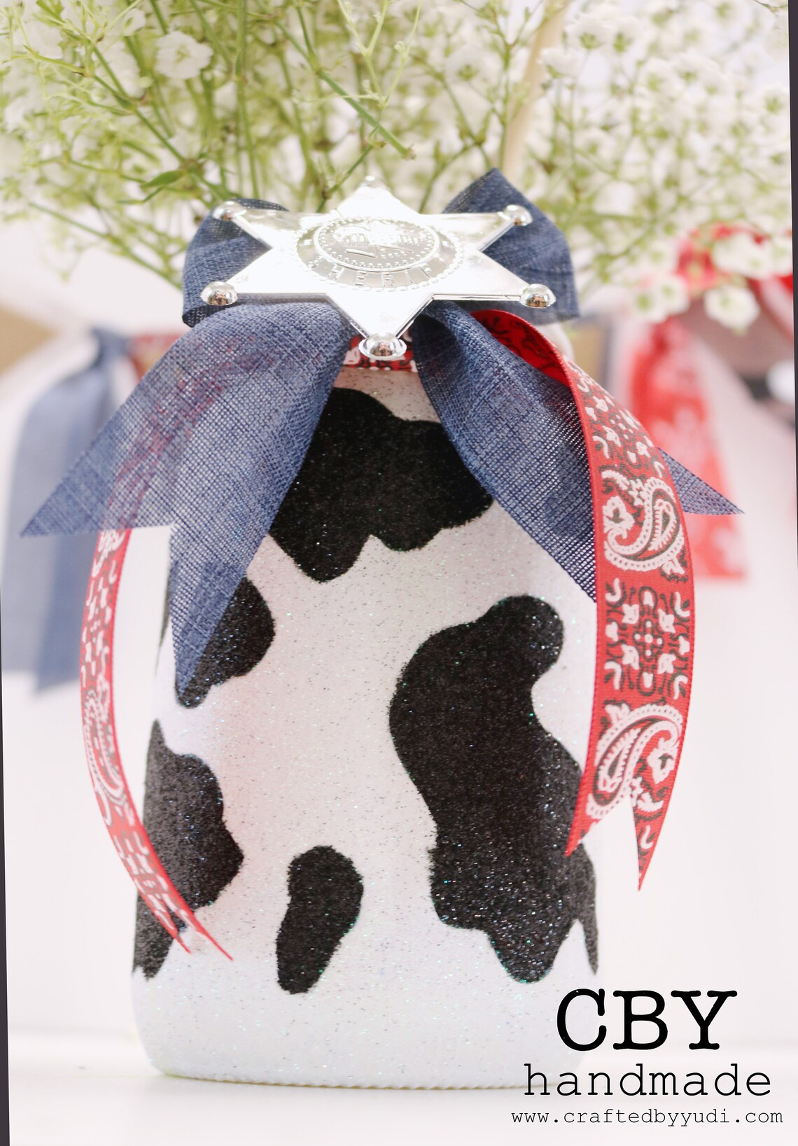 Western Party Mason Jar Centerpiece // Western Party - Etsy