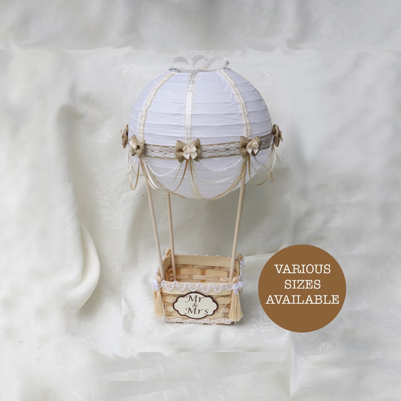 Hot Air Balloon Centerpiece Table Number Vintage Natural - Etsy