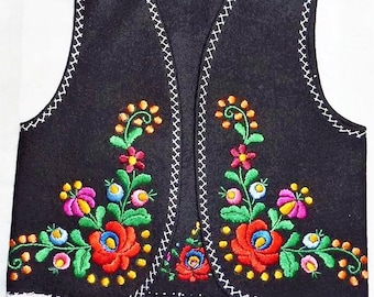 Embroidered Vest - Etsy