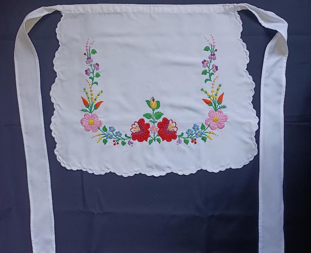 Vibrant Real Vintage Hand Embroidered Hungarian Appron - Etsy