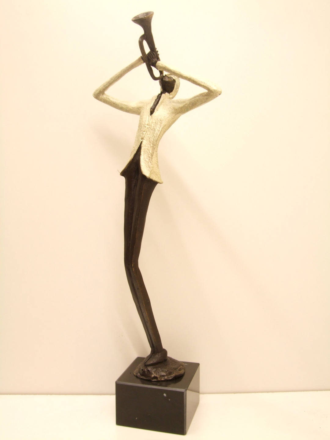 Bronze Trumpet Statue Height 40 Cm - Etsy