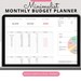 Minimalist Monthly Budget Spreadsheet for Google Sheets, Budget ...