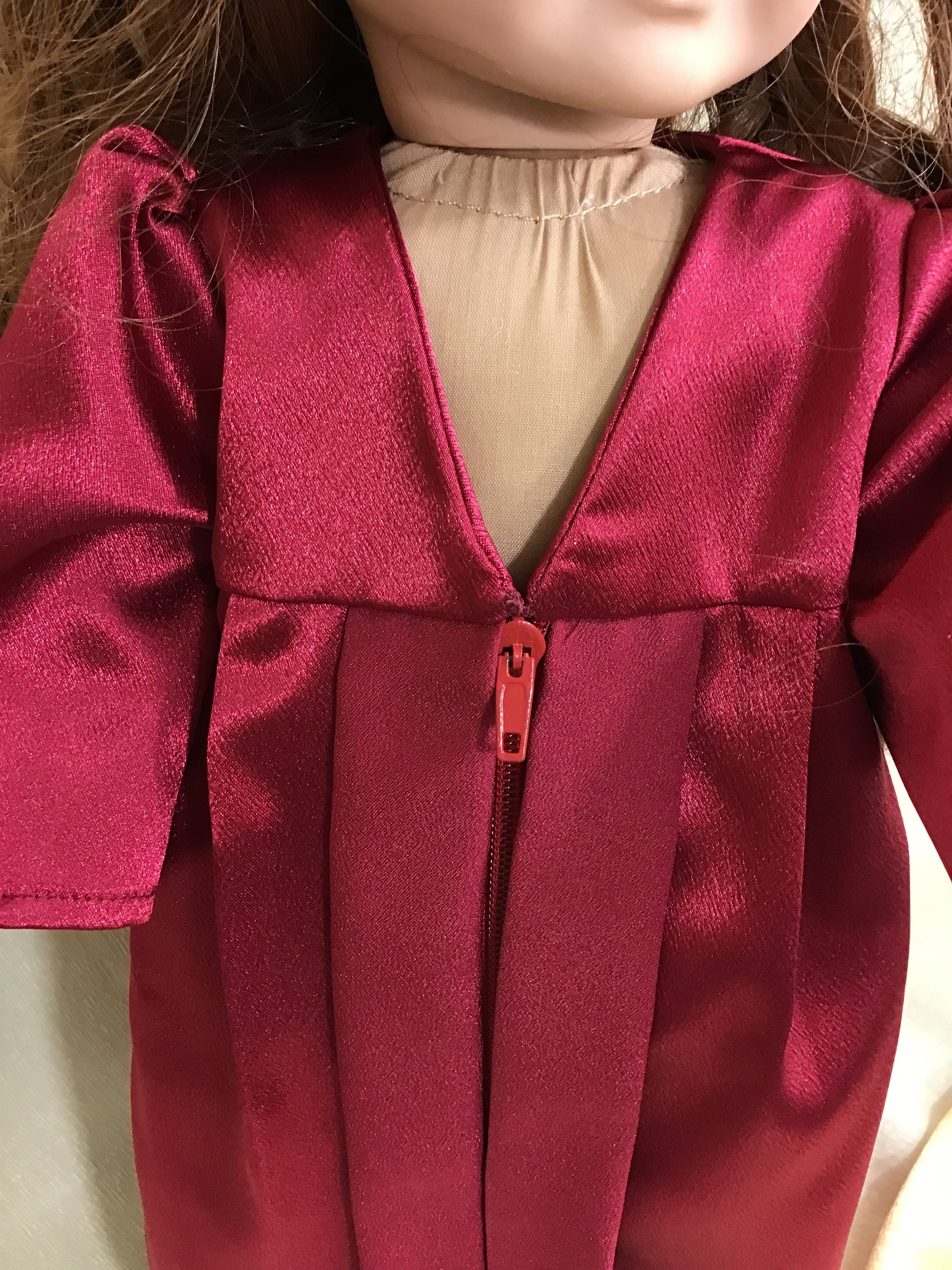 Graduation Cap and Gown for 18. Inch Dolls in Garnet and Gold. - Etsy