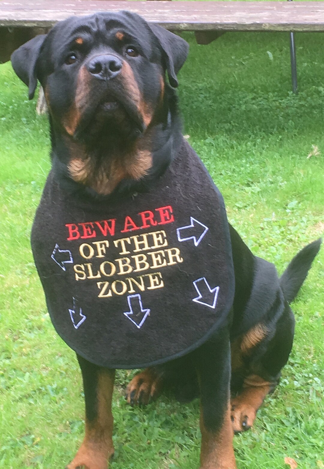 Big Dog Slobber Bib SLOBBER ZONE - Etsy