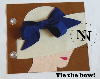 Quiet Book Page PATTERN, Busy Book Page for Girls Instant Download ...