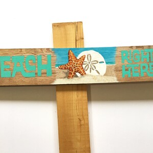 Beach Signpost, Illustrated Sign, Arrow Sign, Arrow Signs, Mile Marker ...