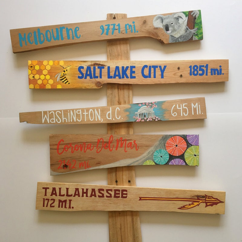 Mileage Signs - Etsy