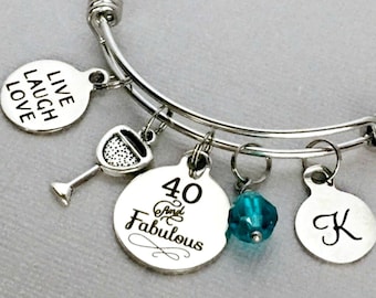 40th Birthday Charm - Etsy