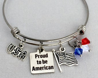 Patriotic jewelry | Etsy