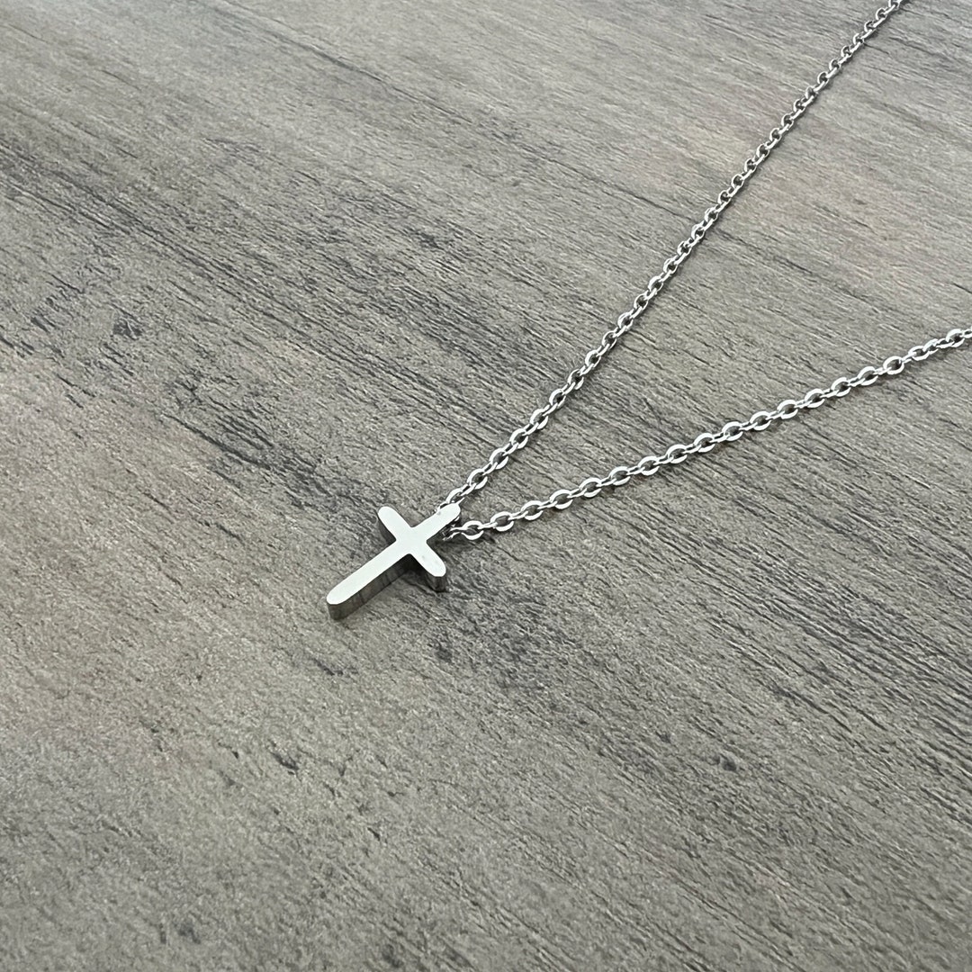 Stainless Steel Cross Necklace / Hypoallergenic Non-tarnishing ...