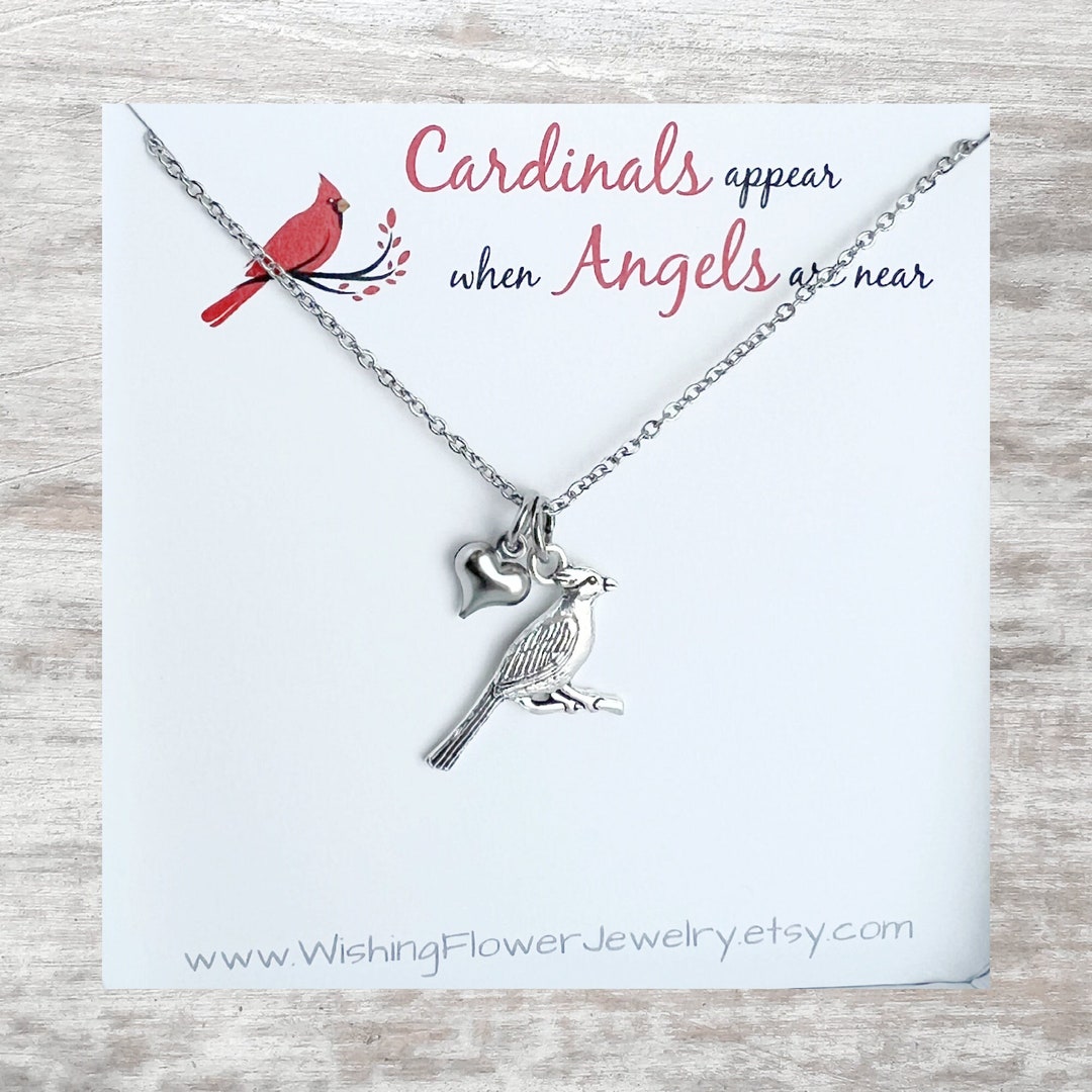 Cardinal Charm Necklace / Cardinals Appear When Angels Are Near ...
