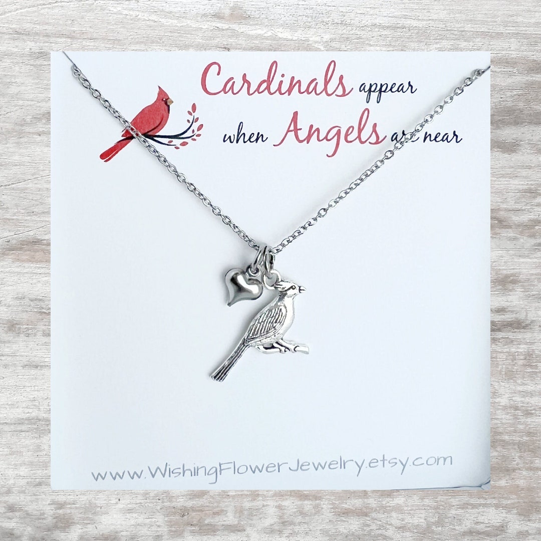 Cardinal Charm Necklace / Cardinals Appear When Angels Are Near ...