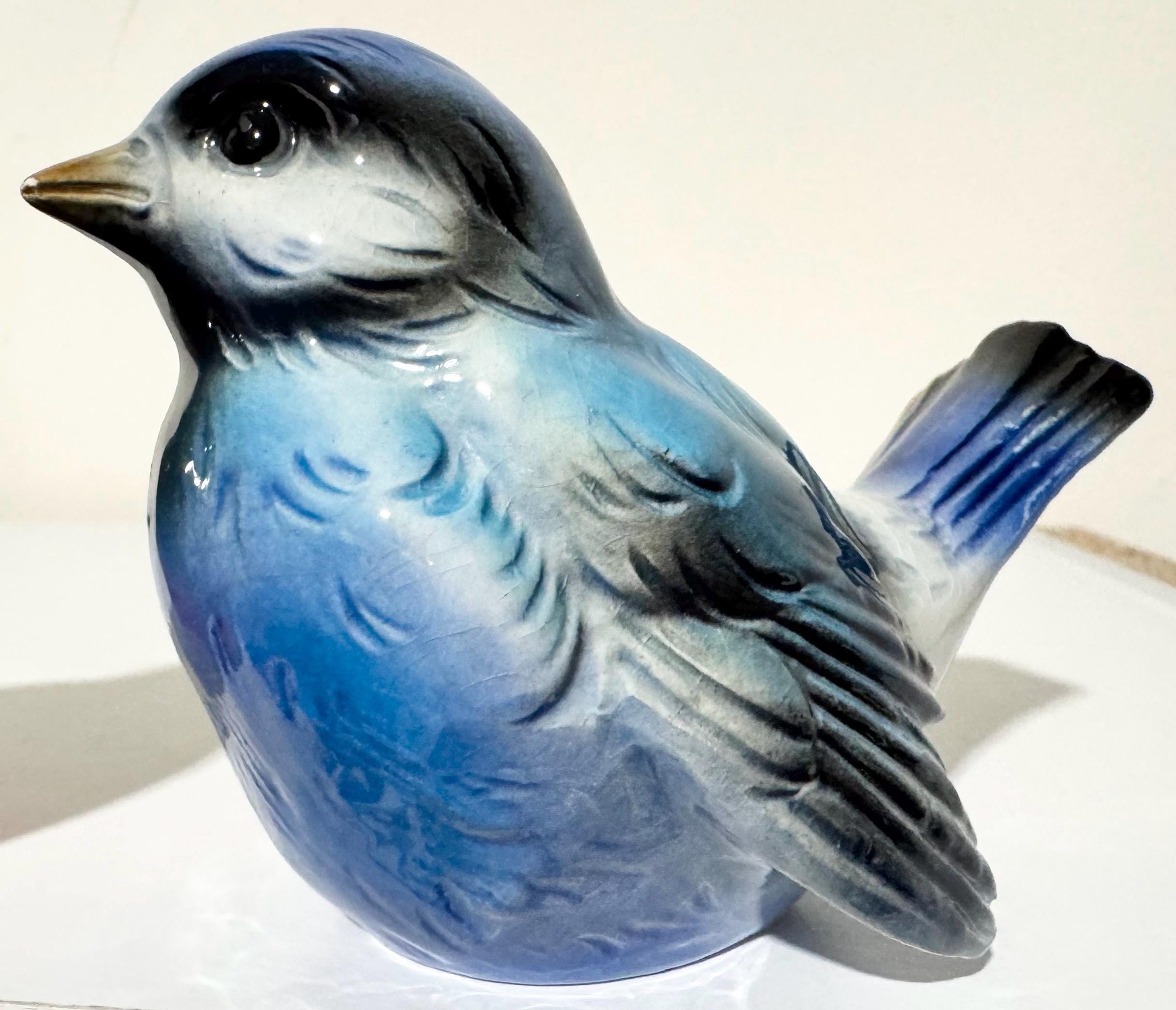 Vintage Goebel Red Cardinal & Blue Bird Figurines Porcelain W Germany 3 ...