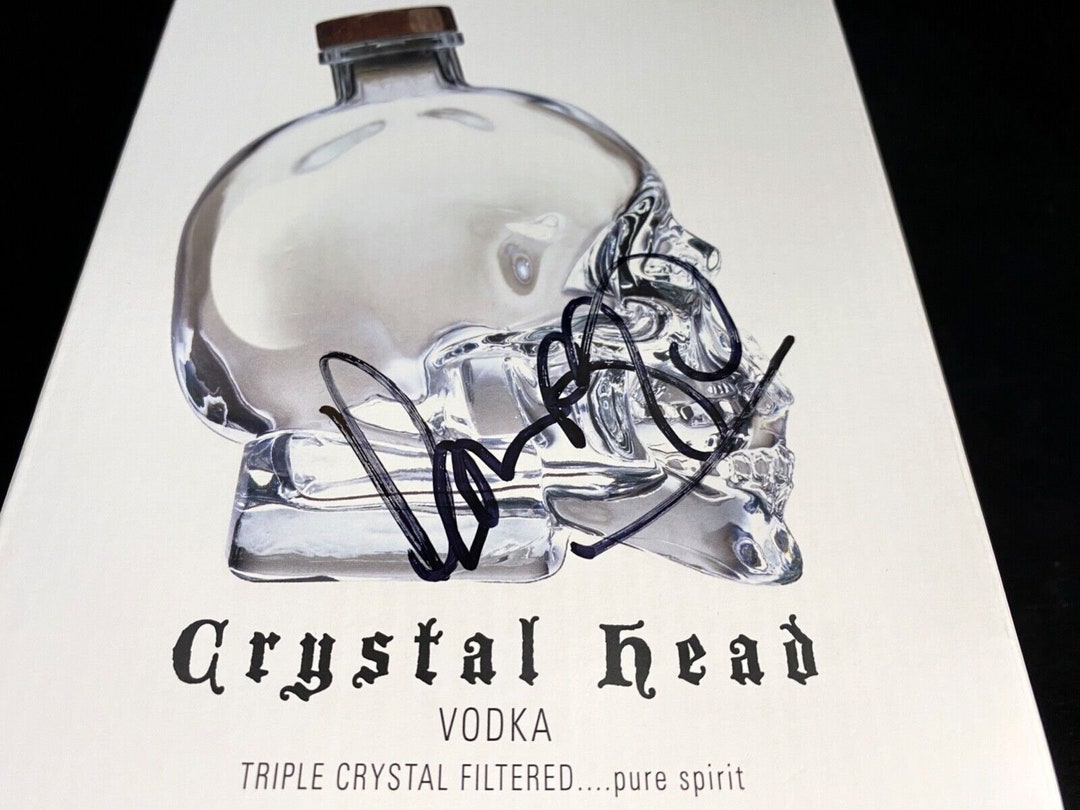 Original Signed Dan Aykroyd Crystal Head Vodka Skull Bottle Empty BOX ...