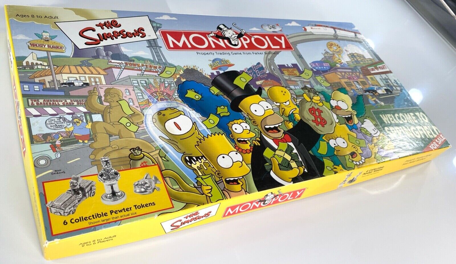 The Simpsons Monopoly Board Game Complete With 10 Collectible - Etsy