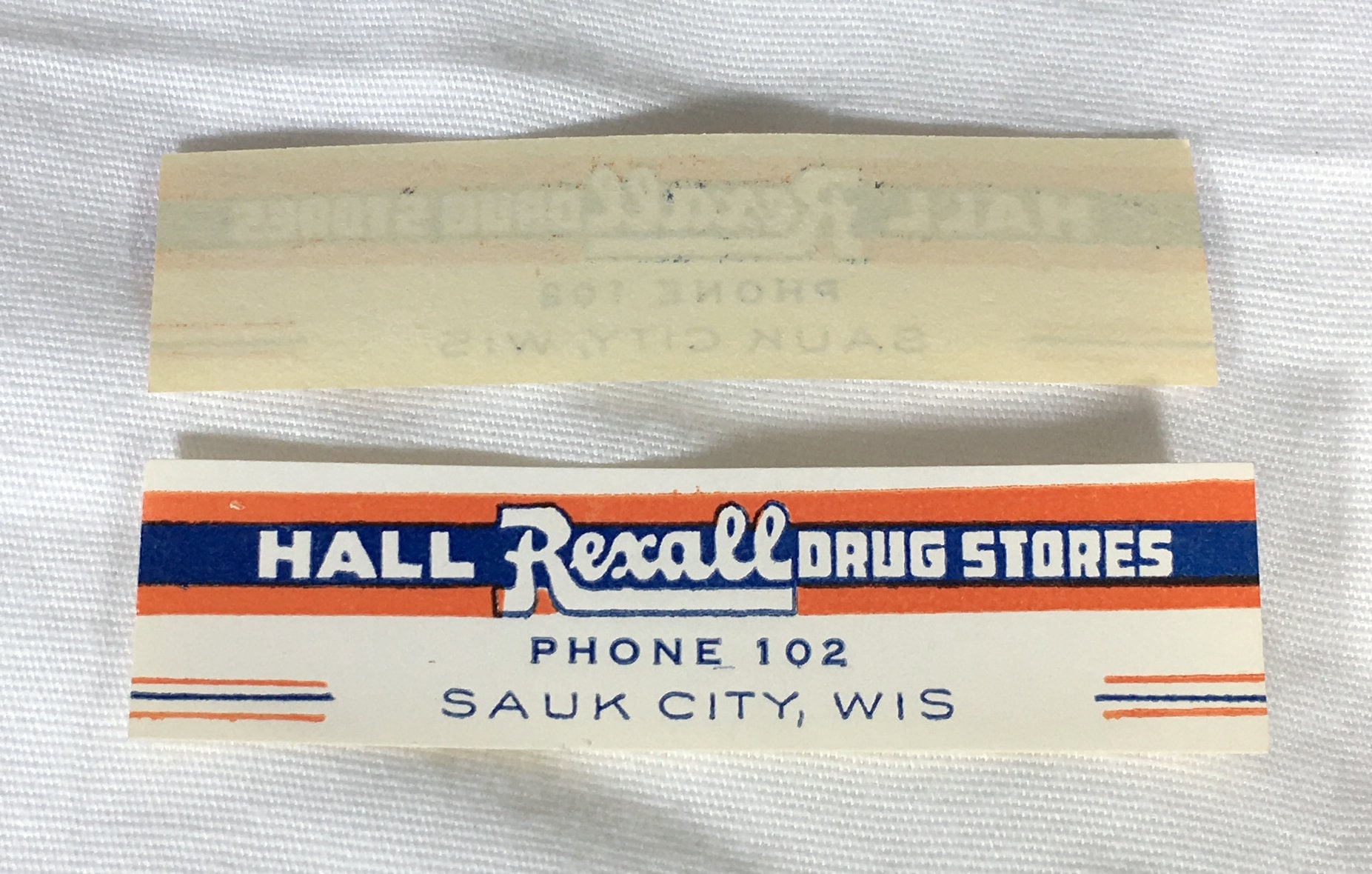 12 Old Antique Vintage Label B REXALL Hall Drug Store SAUK - Etsy