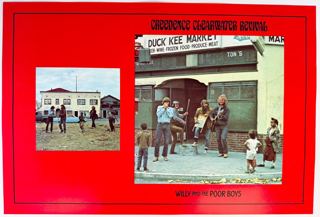1970 CCR Credence Clearwater Revival Vintage BOOK Cover Poster LP ...