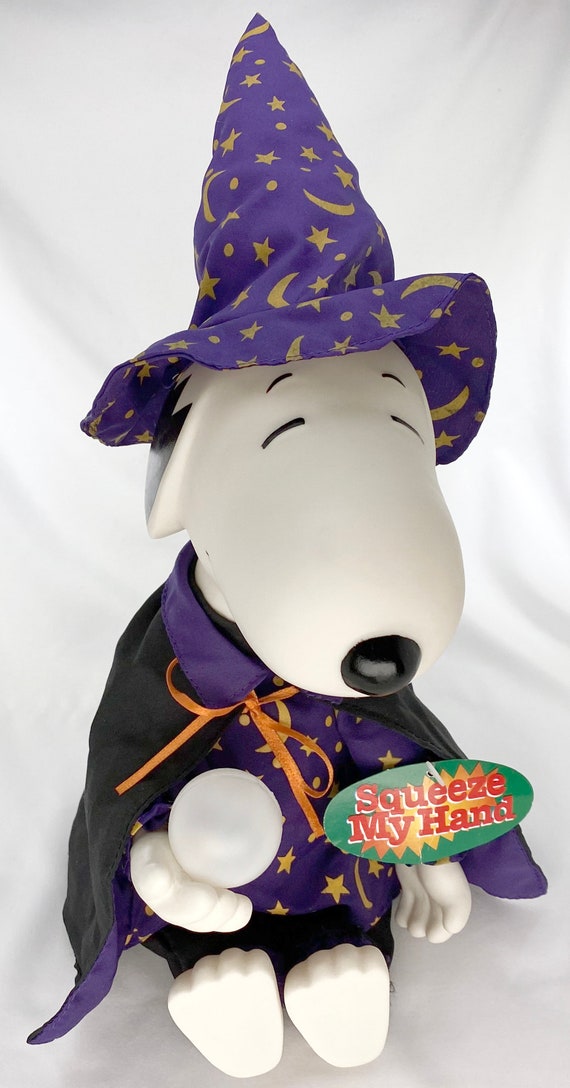 1997 Peanuts Vintage Halloween Animated Dancing Snoopy Wizard - Etsy