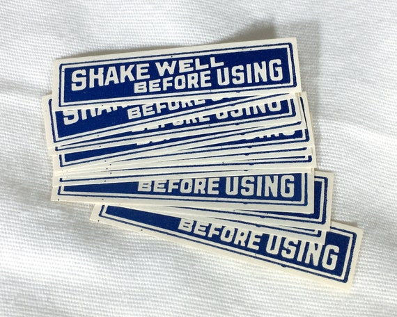 12 Old Antique Vintage Label SHAKE WELL Before USING Medicine | Etsy