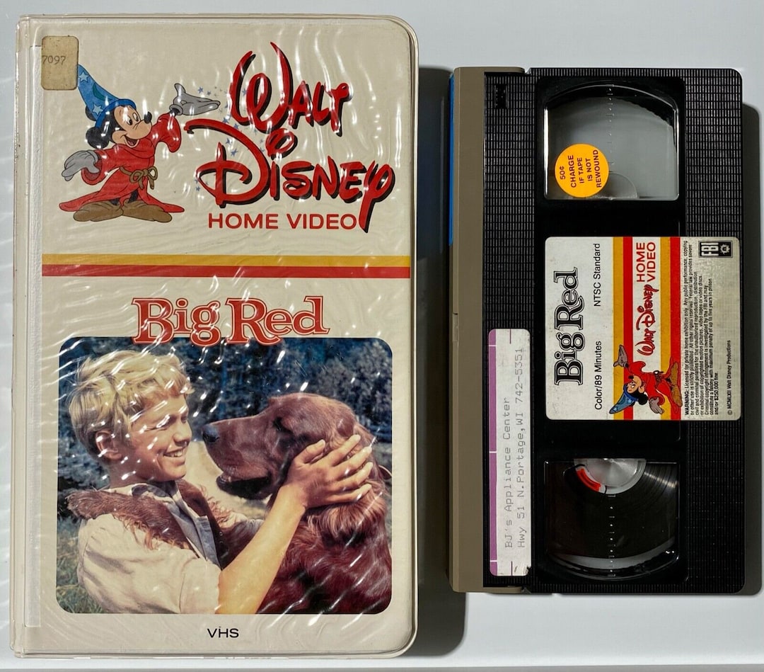 Big Red VHS 1962 Walt Disney Home Video Clamshell Case Tested - Etsy