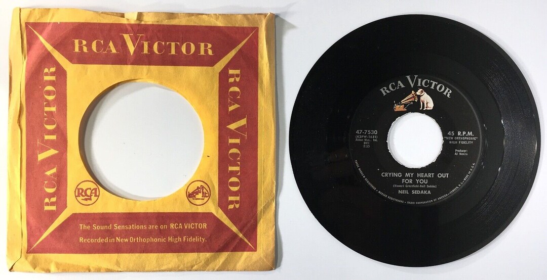 1959 NEIL SEDAKA Crying My Heart Out for You Gotta Learn Your Rhythm ...