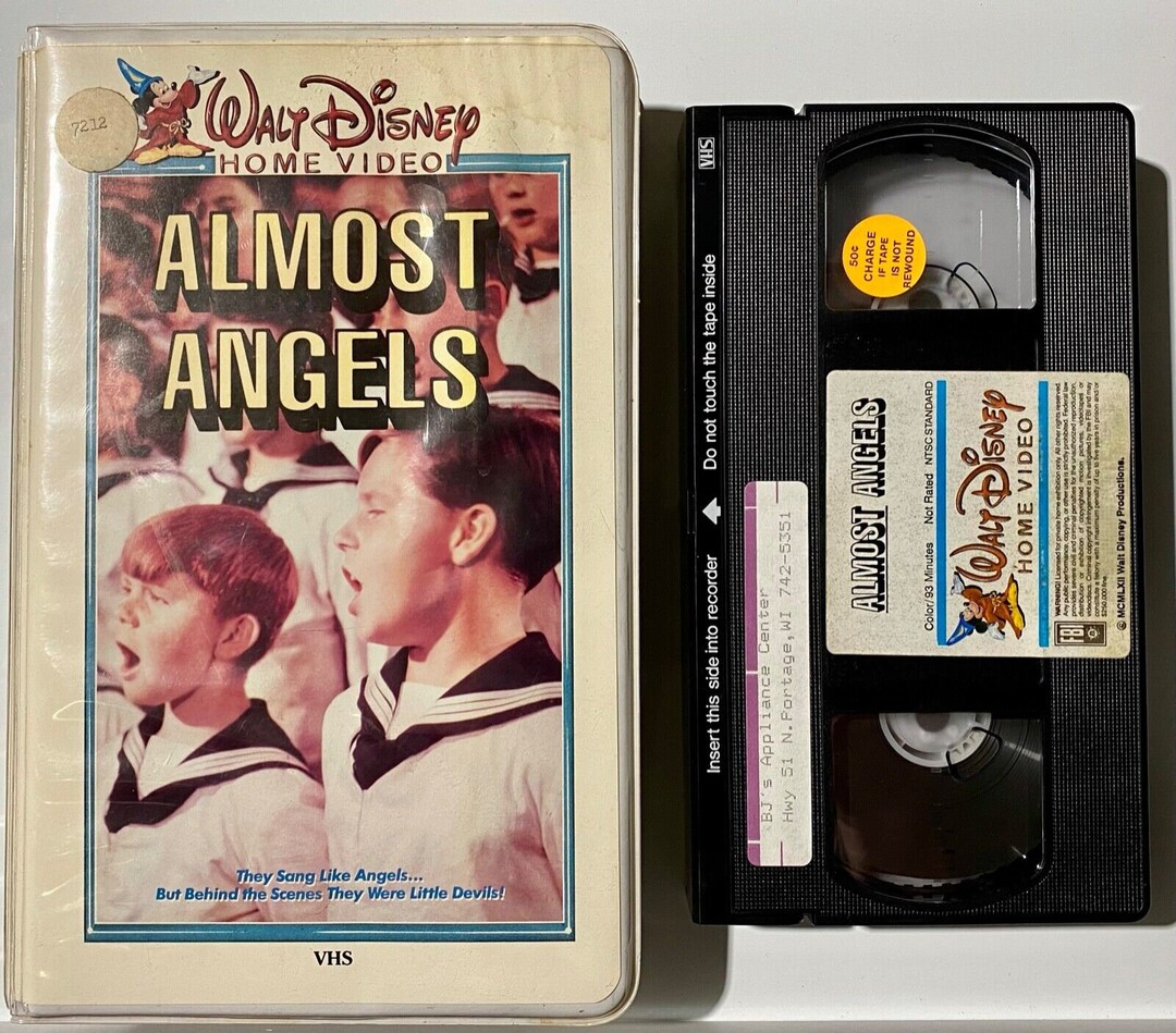 Walt Disney Home Video Almost Angels VHS White Clamshell - Etsy