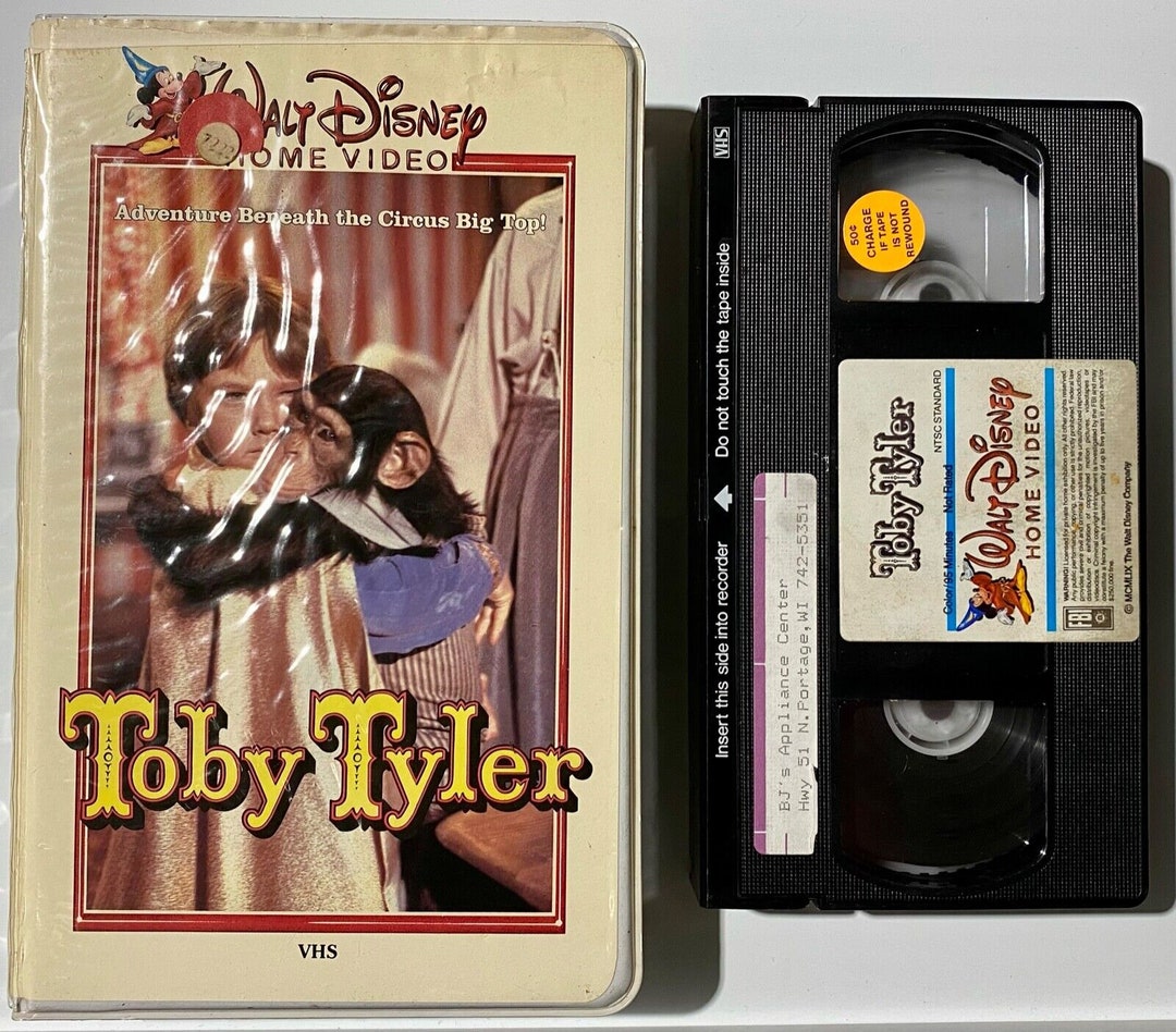 Toby Tyler VHS Walt Disney Home Video Vintage 1959 Clamshell Tested - Etsy