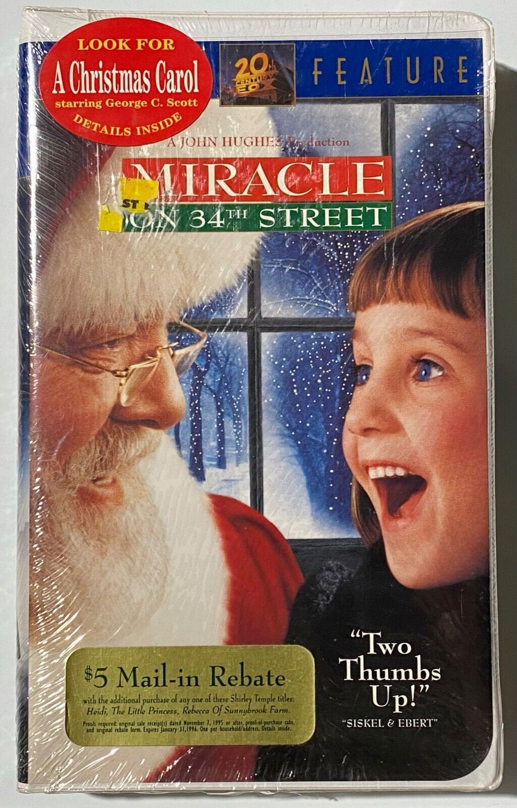 New Christmas Miracle on 34th Street Santa VHS Videotape Sealed 1995 - Etsy