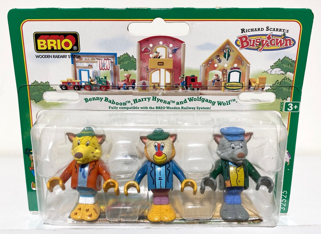New Brio Richard Scarry People Benny Baboon Harry Hyena - Etsy