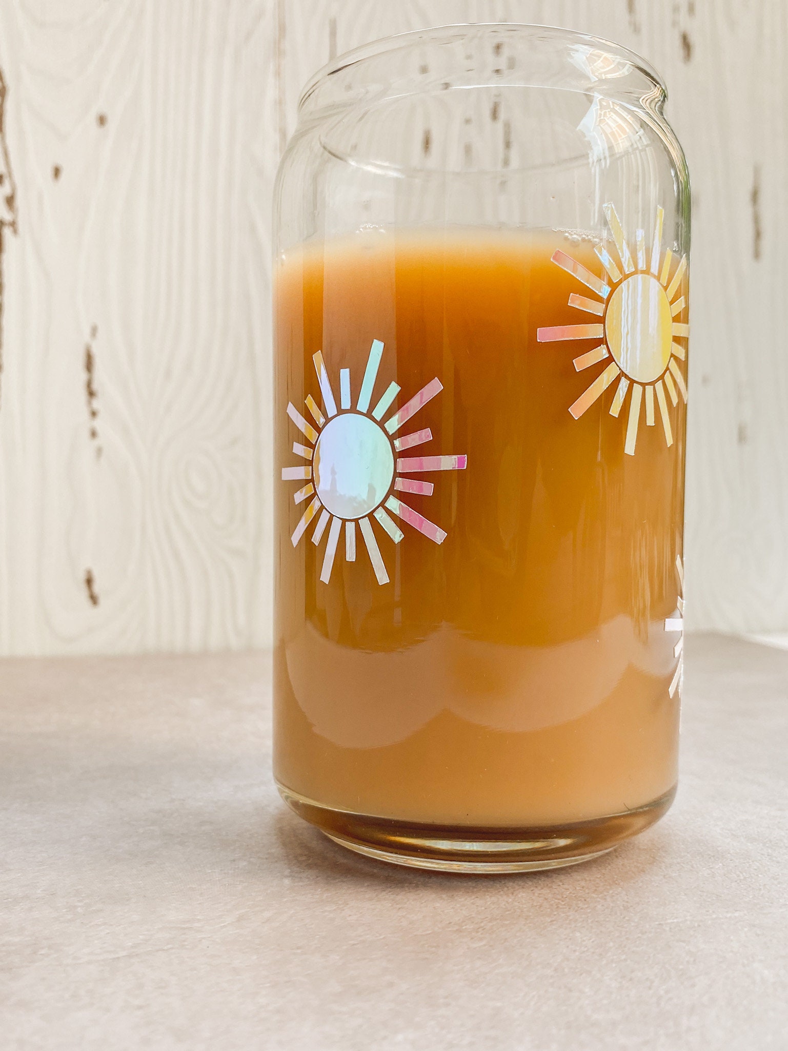 Sun Beer Can Glass Soda Can Glass Cute Coffee Glass - Etsy