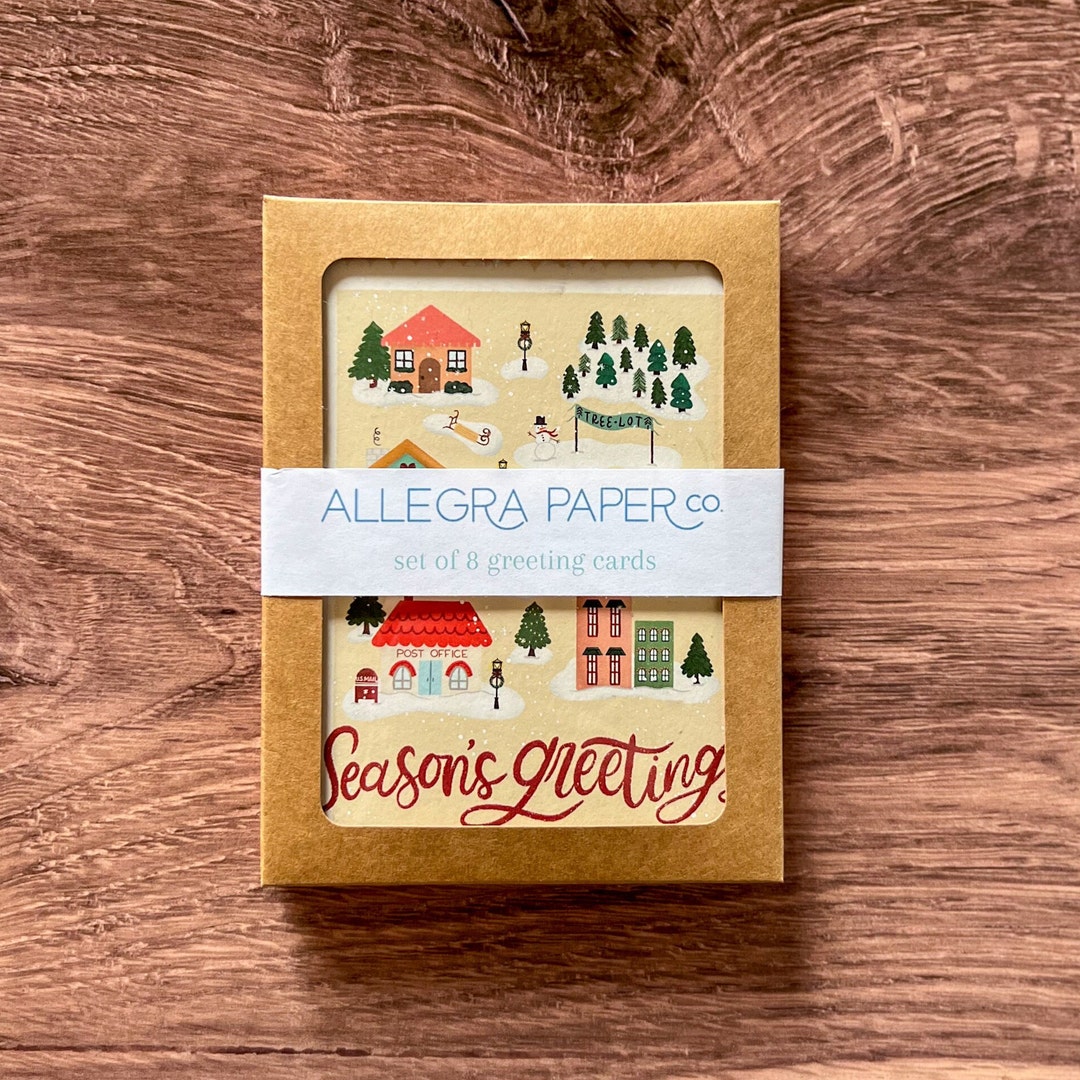 Season's Greetings Boxed Card Set of 8 | Christmas Card | Holiday ...