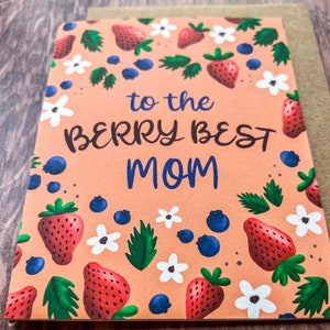 To the Berry Best Mom | Mother’s Day Card | Handmade Card | Gift for ...