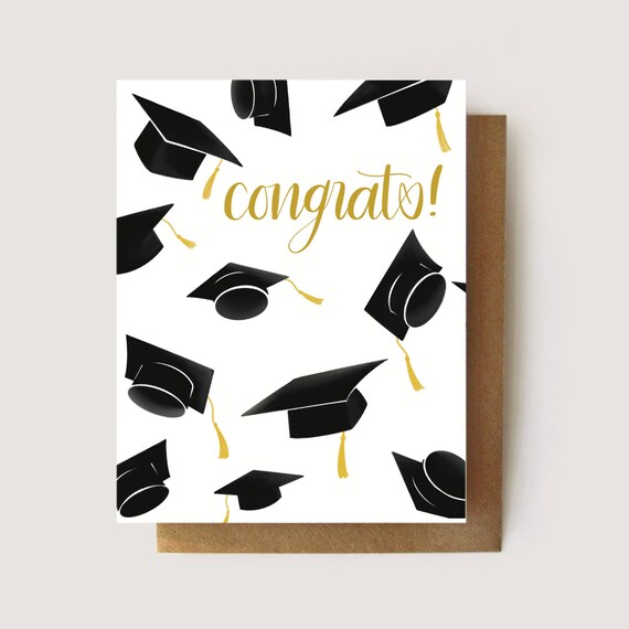 Congrats Motor Board Graduation Card Grad Card Card for | Etsy