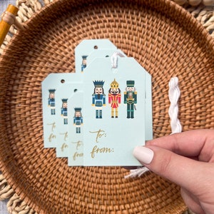 Nutcracker Christmas Gift Tags SET of 8 Set of Gift Tags Holiday Gift ...