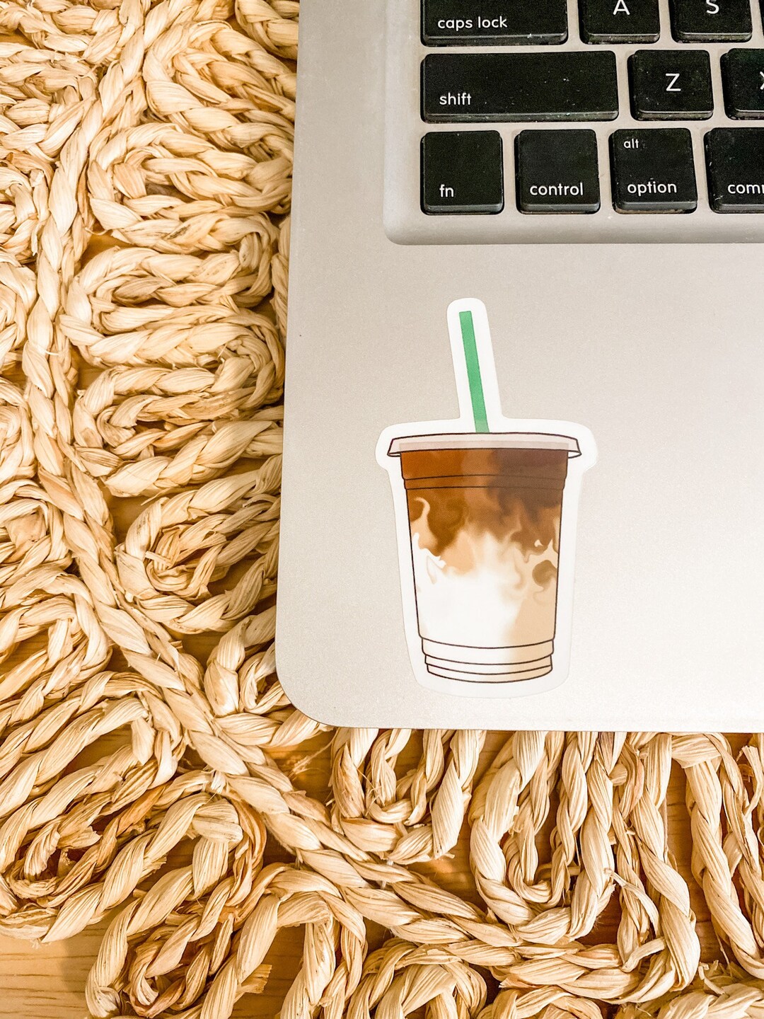 Iced Coffee Sticker | Clear Vinyl Sticker | Starbucks Coffee | Latte ...