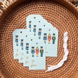 Nutcracker Christmas Gift Tags SET of 8 Set of Gift Tags Holiday Gift ...