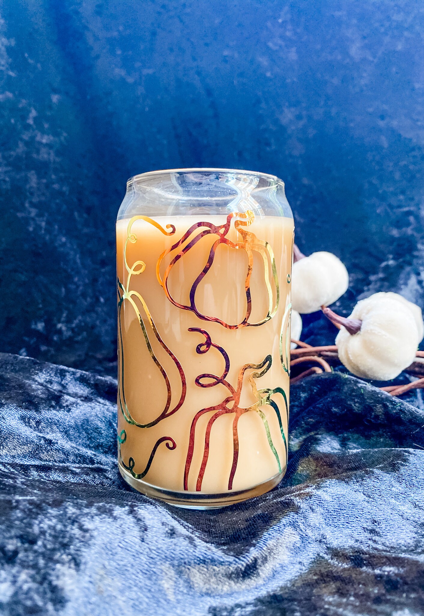 Pumpkins Soda Can Glass Beer Can Glass fall Coffee Glass - Etsy UK