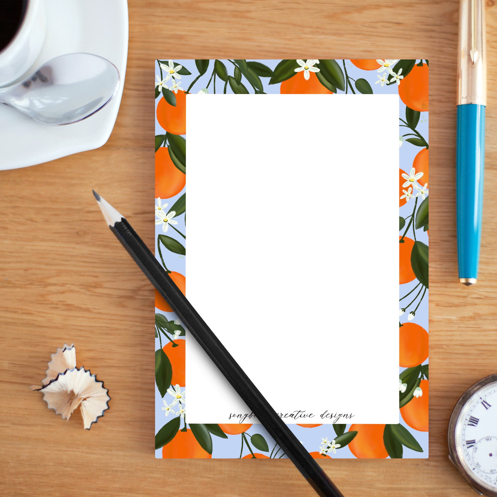 Oranges Notepad to Do List Notepad Cute Notepad A5 Notepad - Etsy